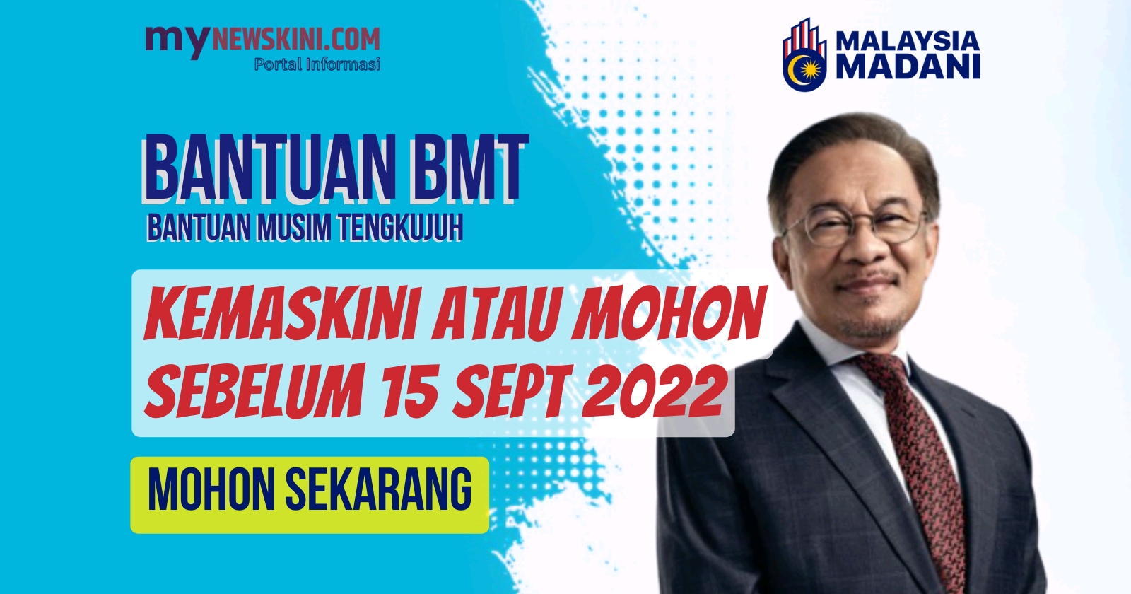 Bantuan BMT RM800 Mohon Sebelum 15 Sept 2023 | Mynewskini 2024