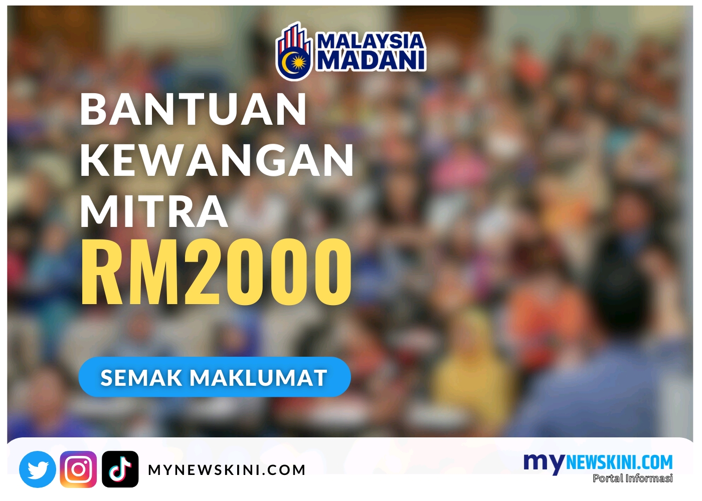 Bantuan Kewangan MITRA RM2000 | Mynewskini 2024